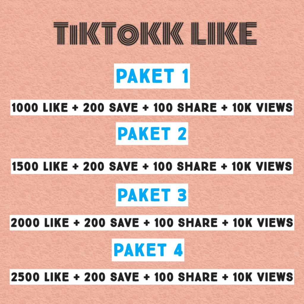 Jual Termurahhh Tikk tokk 1000 Like Dapat Save Share 10k View Video ...