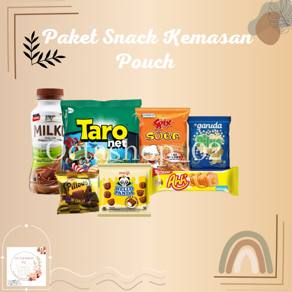 Jual BUY 25 FREE 1||Paket snack ulang tahun kemasan pouch sedang ...