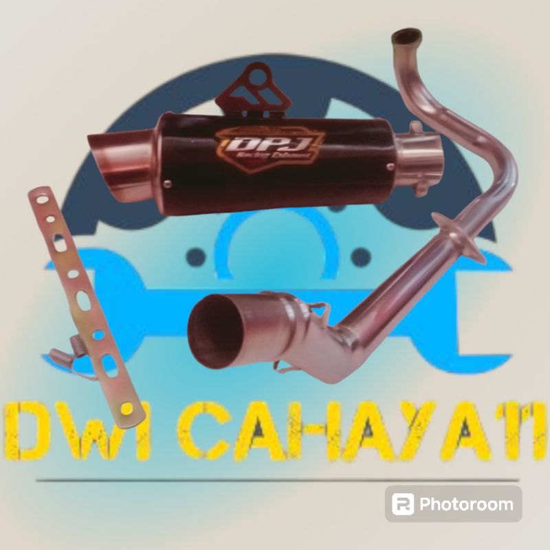 Jual knalpot racing DPJ BLACK COTING inlet 38mm all matic Honda beat ...