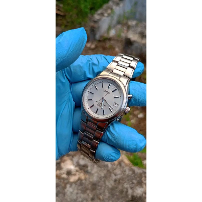 Jual JAM SEIKO SPIRIT RADIO WAVE CONTROL SOLAR TITANIUM | Shopee Indonesia