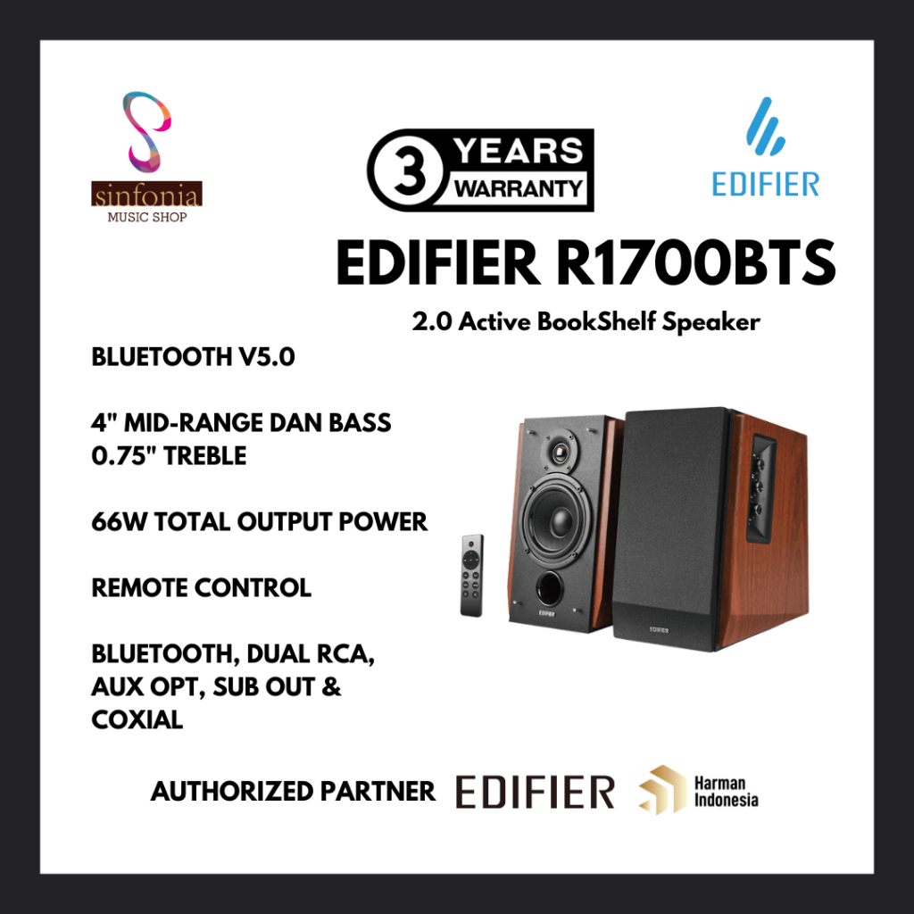 Jual EDIFIER R1700BTs 2.0 Active BookShelf Speaker | Shopee Indonesia