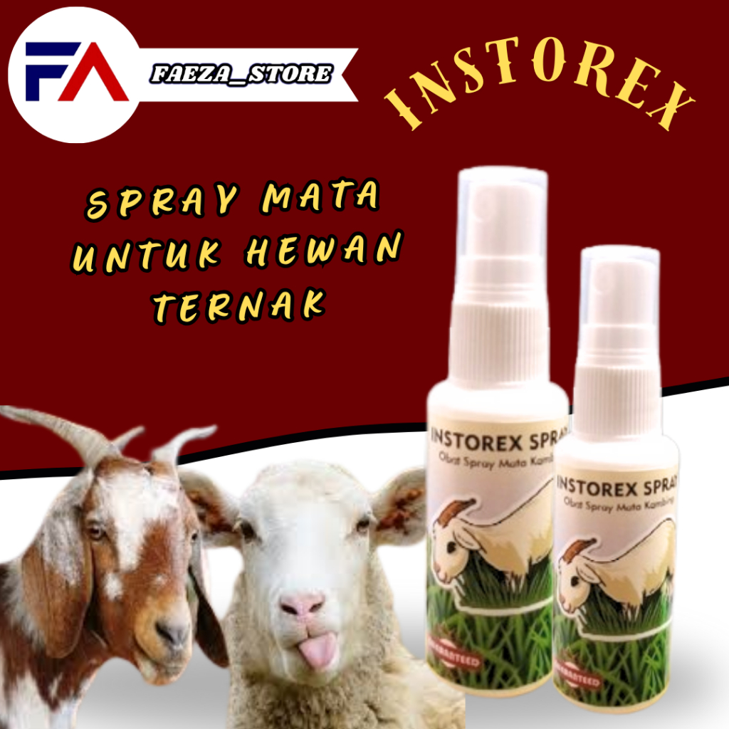 Jual Obat Mata Sapi Kambing Domba Kerbau instorex Spray Hewan Ternak ...