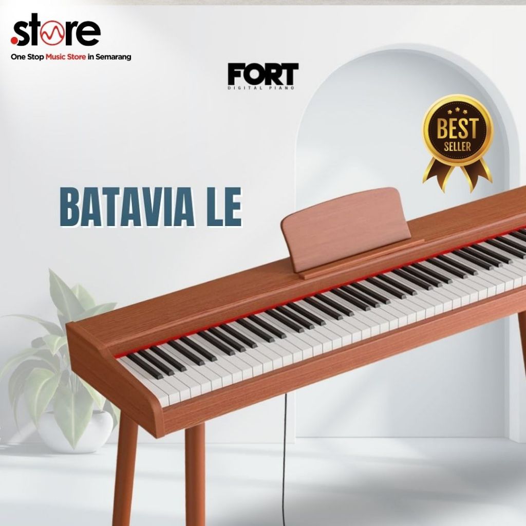 Jual Piano Digital Pemula Fort Batavia Le Hitam, Putih, Coklat (With A ...