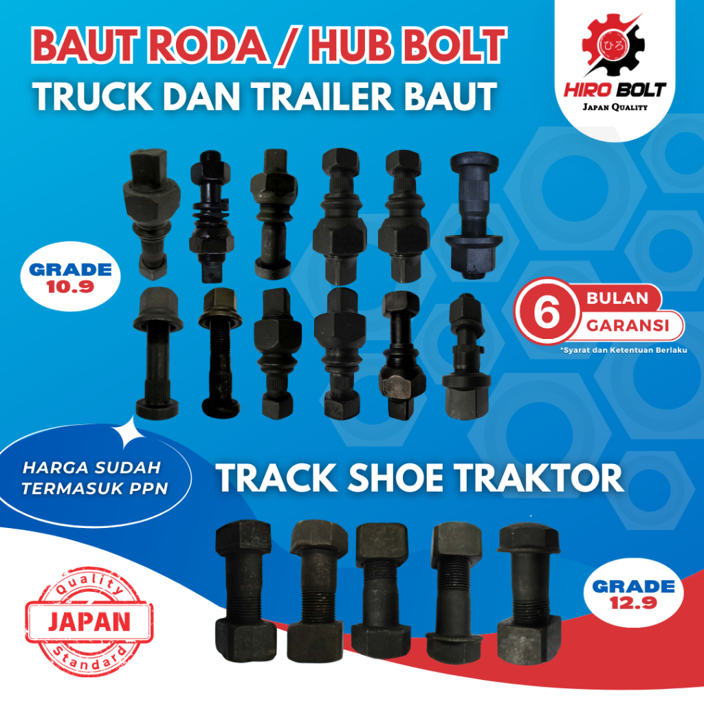 Jual Baut Roda Truk Trailer / Hub Bolt Truck dan Trailer / Track Shoe ...