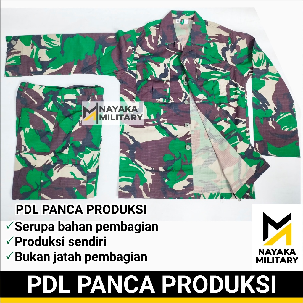 Jual Seragam PDL Panca Prima Produksi Setelan Baju Loreng TNI Tentara Stelan Pakaian Lapangan ...