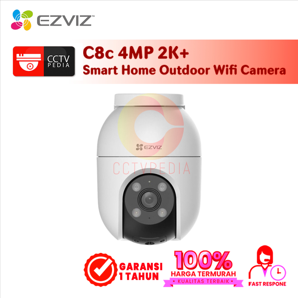 Jual EZVIZ C8c 4MP 2K+ Smart Home Outdoor Wifi Camera | Shopee Indonesia