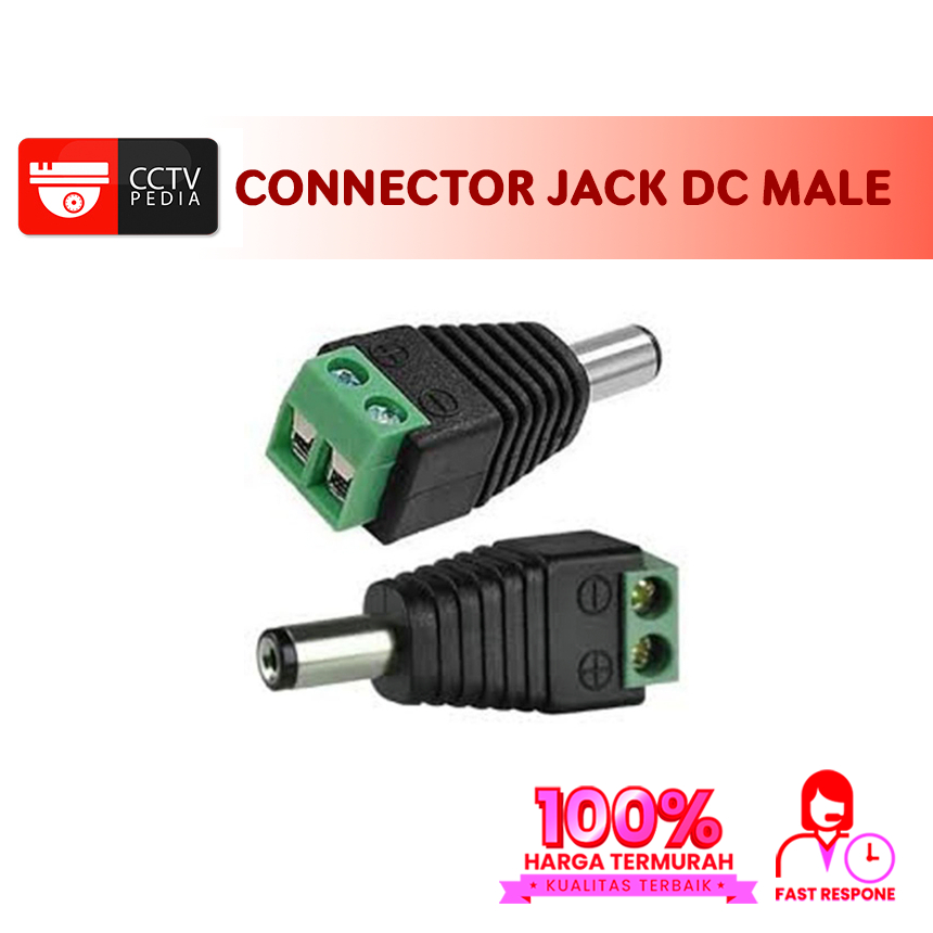 Jual Connector Jack DC Male CCTV | Shopee Indonesia
