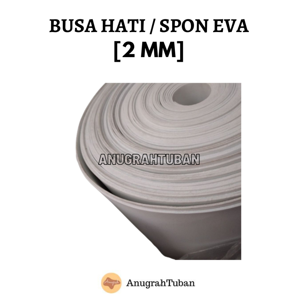 Jual [2MM] Busa Ati/Busa Topi/Spon Eva 2mm / Busa Hati Murah/Spon Karet ...