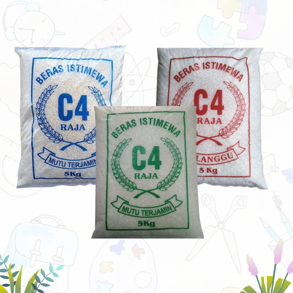 Jual BERAS PREMIUM C4 5KG | Shopee Indonesia