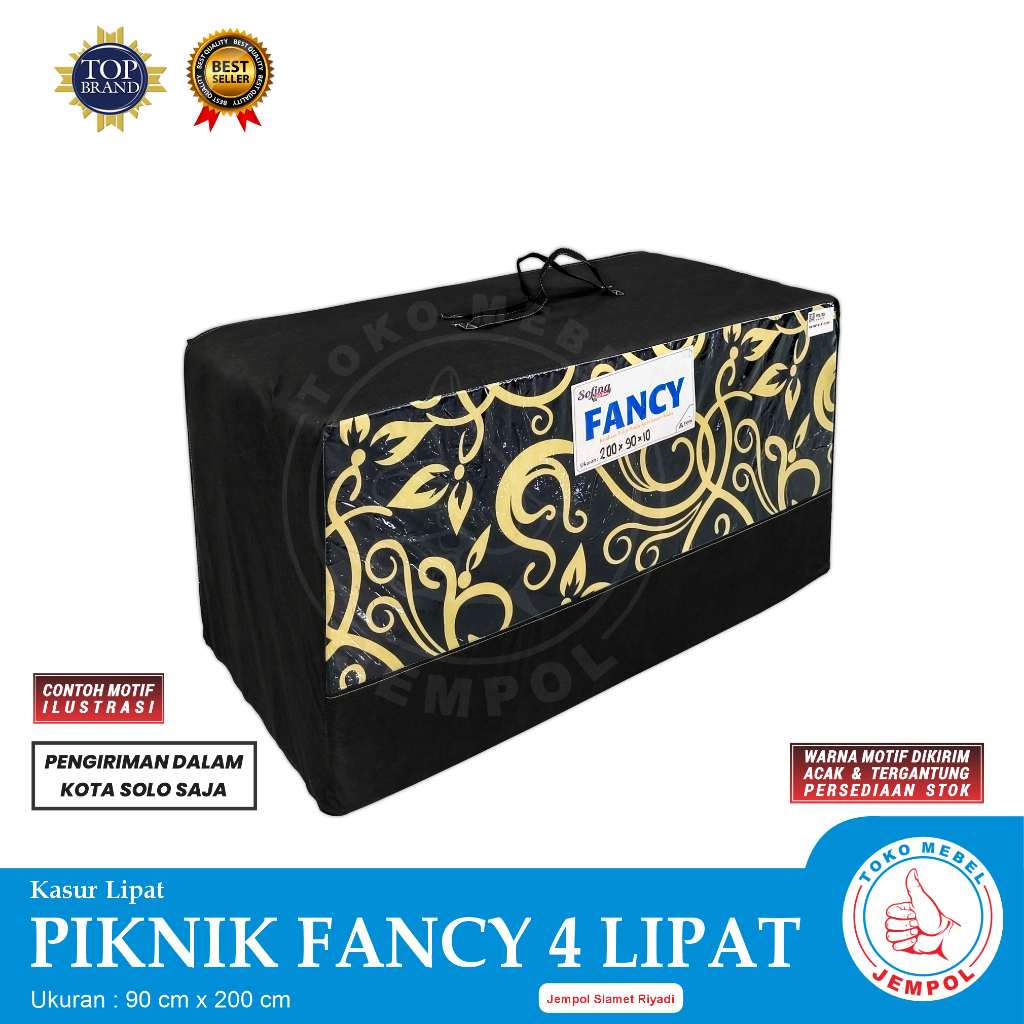 Jual Kasur Lipat PIKNIK FANCY 4 LIPAT / Kasur Tidur / Kasur Piknik Jempol | Shopee Indonesia