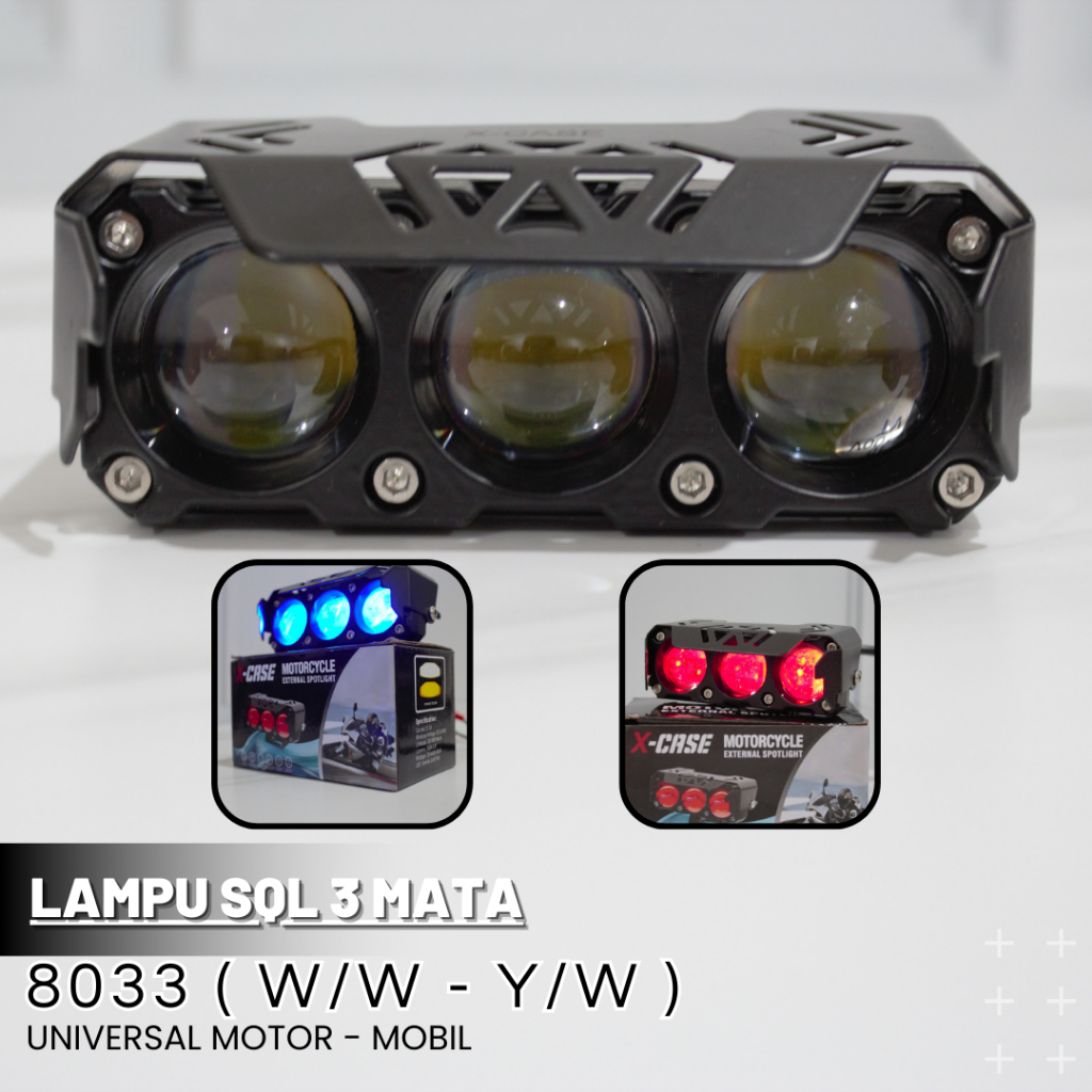 Jual Lampu SQL Devil 3 Mata Led Xcase SQL Devil 3 Led 30 Watt Universal ...