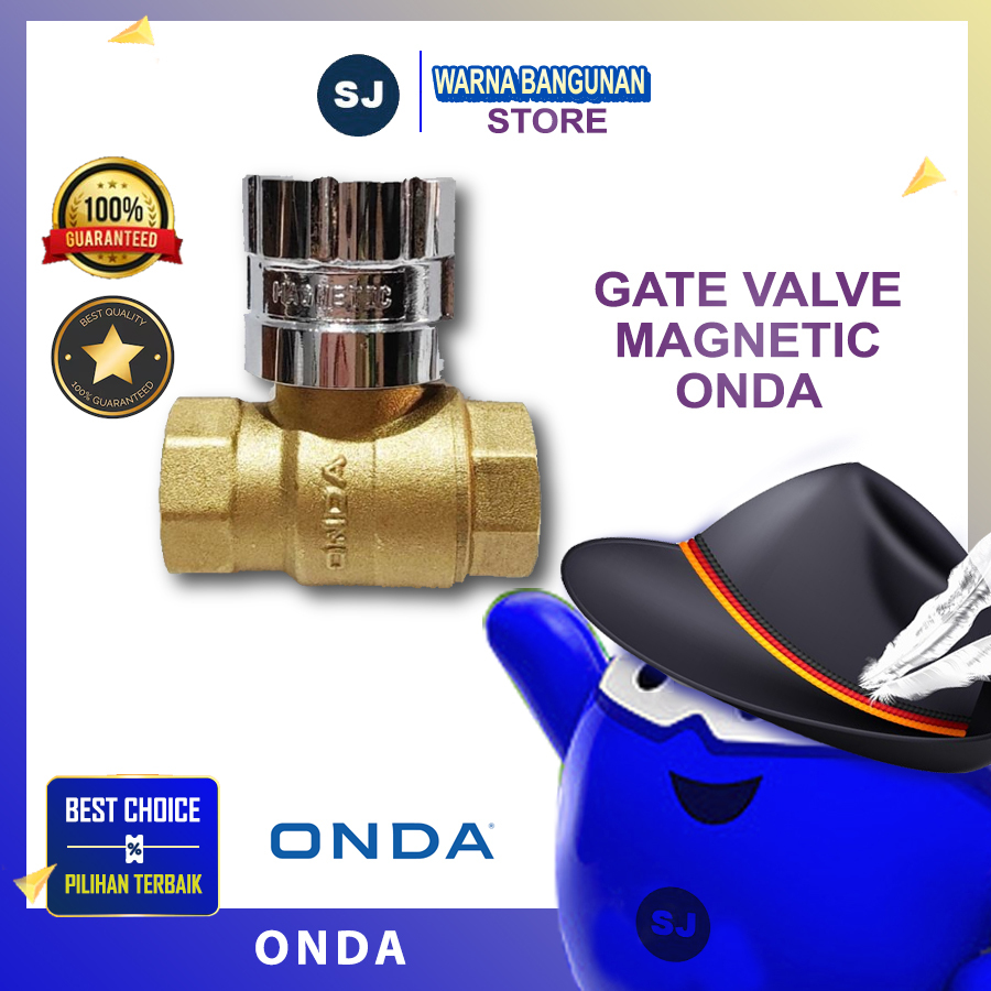 Jual Ball Valve MAGNETIC 1/2 Kuningan / Brass ONDA stop kran MAGNET ...