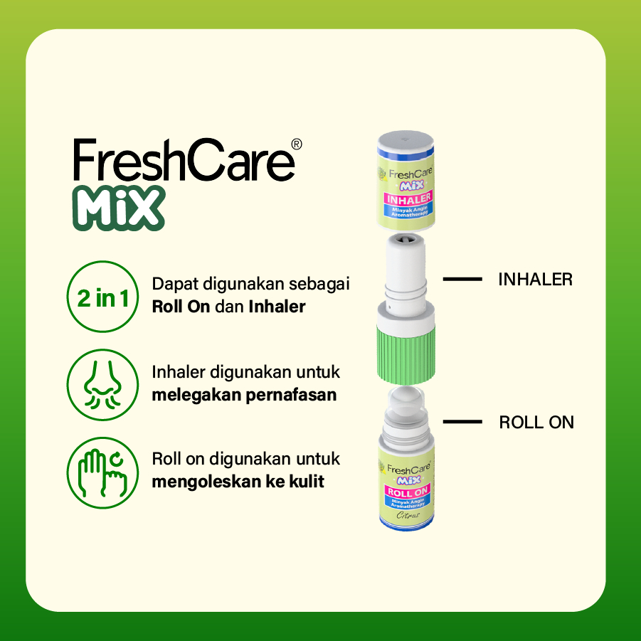 Jual Freshcare Mix Citrus Roll On + Inhaler | Shopee Indonesia
