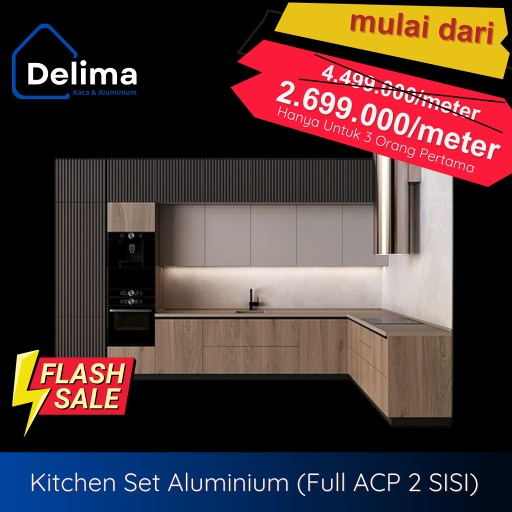 Jual Kitchen Set aluminium ACP MEWAH Berkualitas (full ACP dua sisi ...