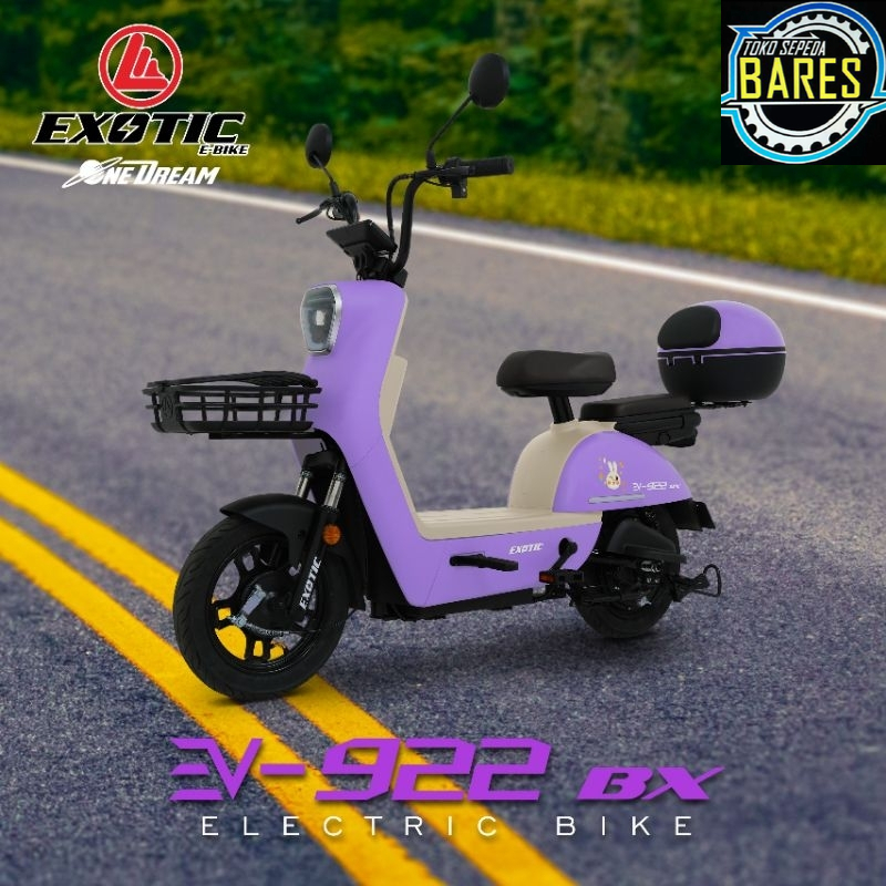 Jual Sepeda Listrik Exotic EV-922 BX / EV-927 / Veloce V2 / V3 12AH ...