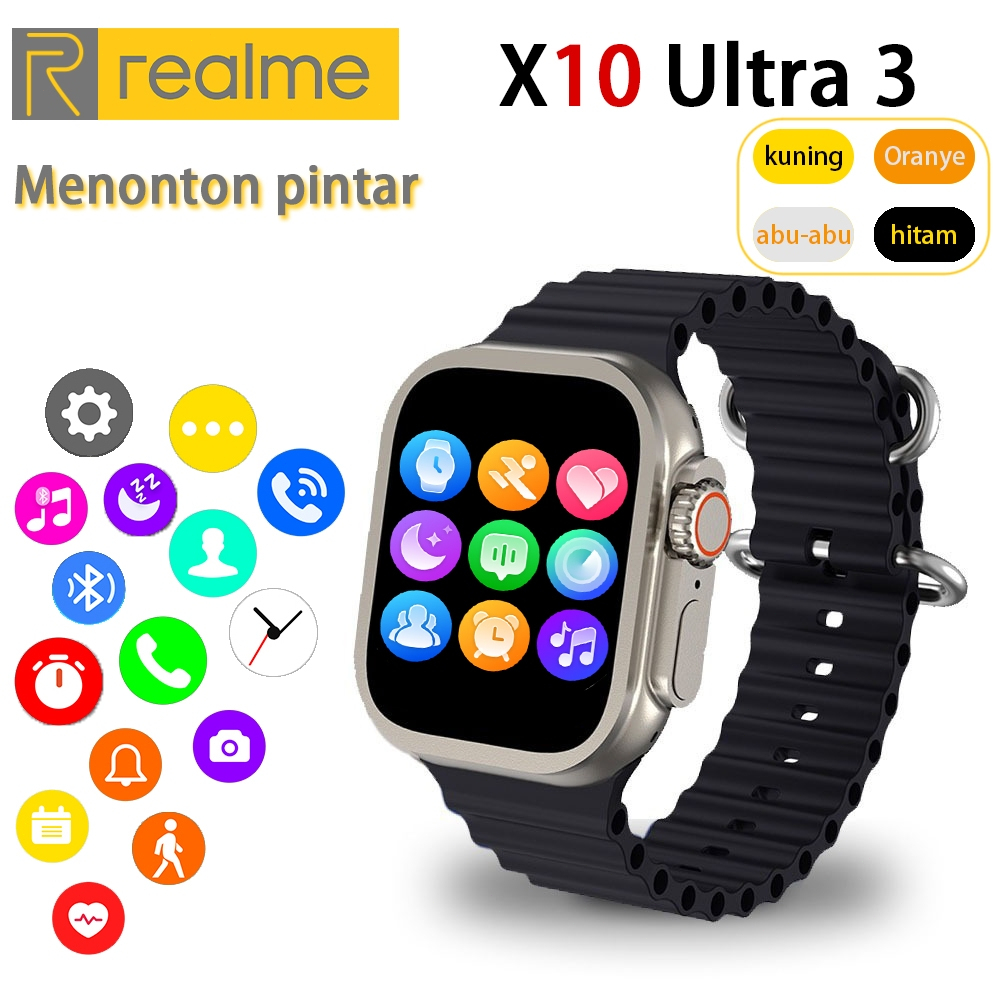 Jual 2024 New[COD ] Realme SMART WATCH X10 Ultra 3 Ultra GPS 49mm jam ...