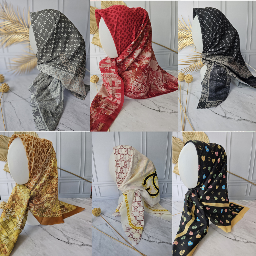 Jual HIJAB VOAL MOTIF SUBLIM KATALOG 1 KIYA SERIES KERUDUNG VOAL ...