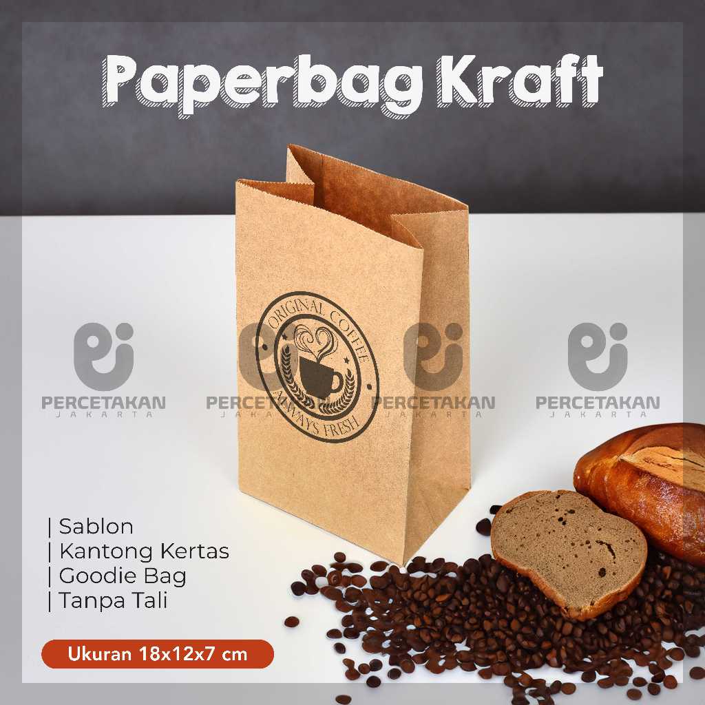 Jual Kantong kfc Kertas samson Kraft sablon | Paper Bag kfc cokelat ...