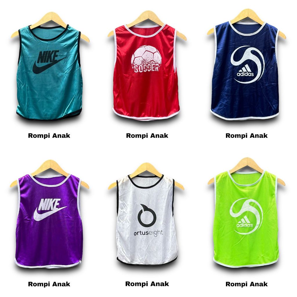 Jual Rompi Bola Anak Rompi Futsal Anak 7-14 Tahun Rompi Latihan Tim ...