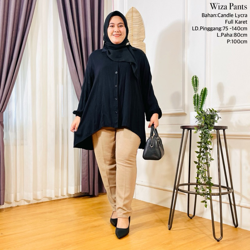 Jual Wiza Pants (Maks.Bb 100kg) Baju jumbo wanita - baju big size wanita - foryasa | Shopee ...