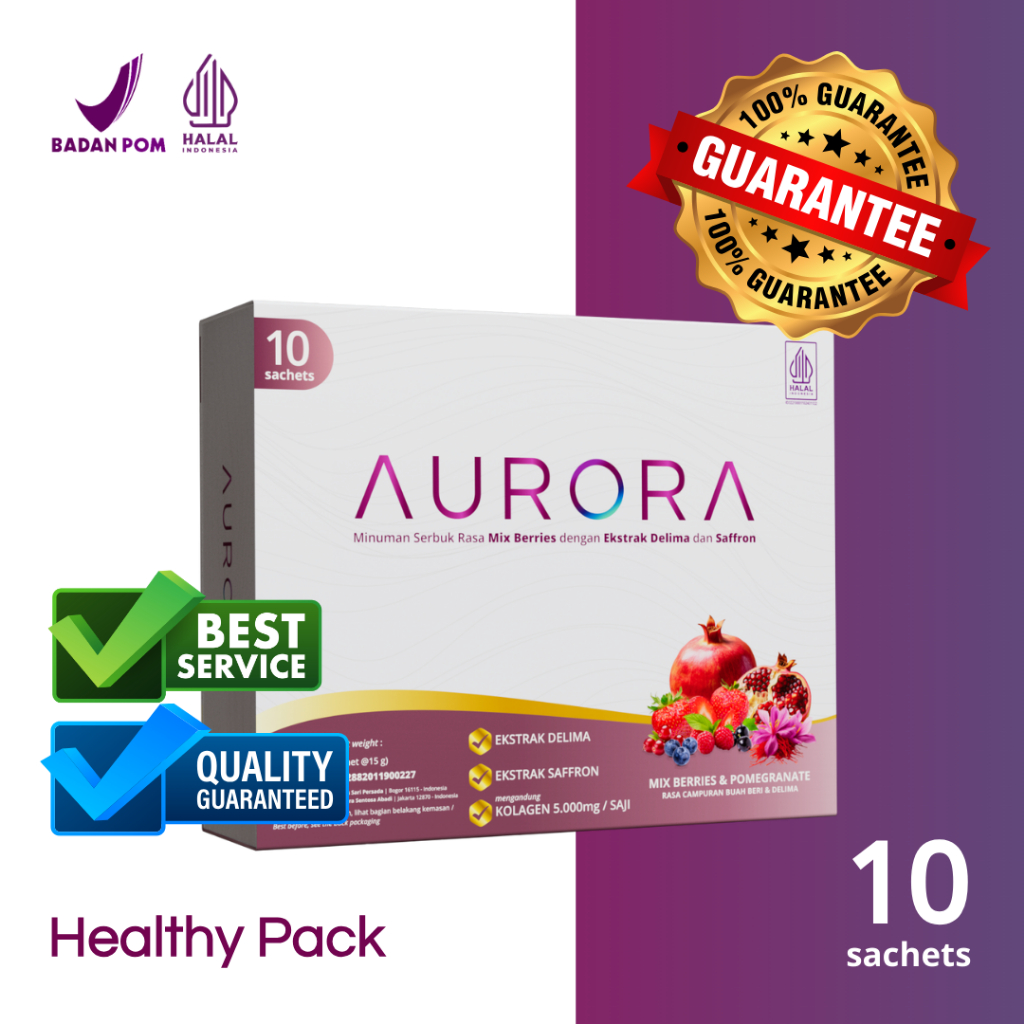 Jual Aurora Saffron Collagen - Healthy Pack 10 Sachet | Shopee Indonesia