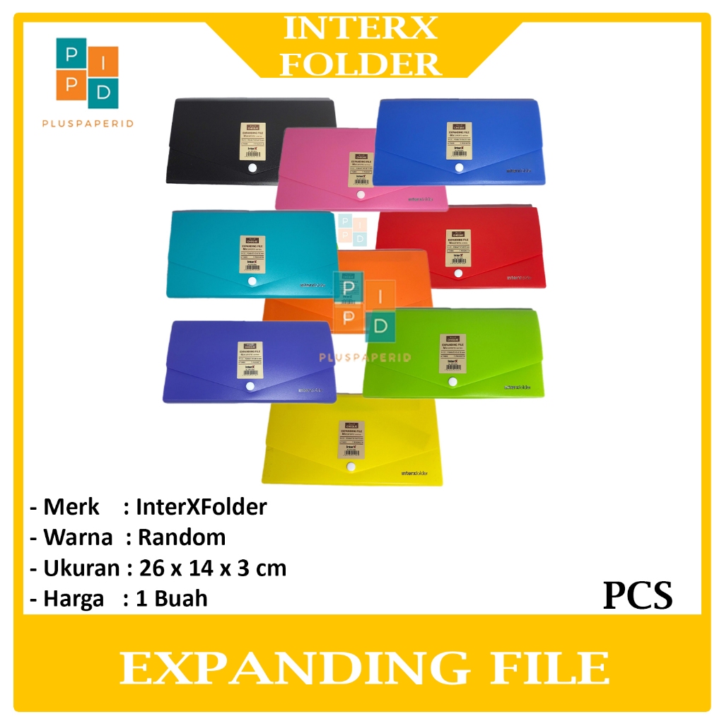 Jual INTERX - Expanding File Macarons Pocket Warna RANDOM - Pcs | Shopee Indonesia
