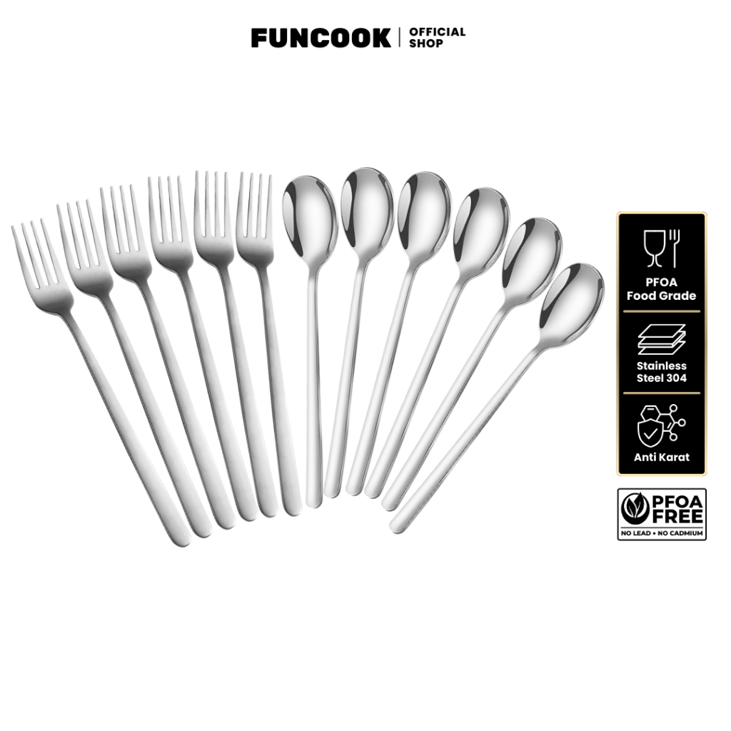 Jual [LIVE] Funcook Authorized Sendok Korea Set Sendok Makan Sendok Set ...