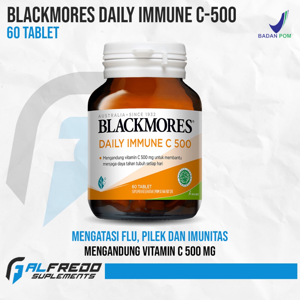 Jual Blackmores Daily Immune C 500 Vitamin C 500mg 60 Tablets | Shopee Indonesia