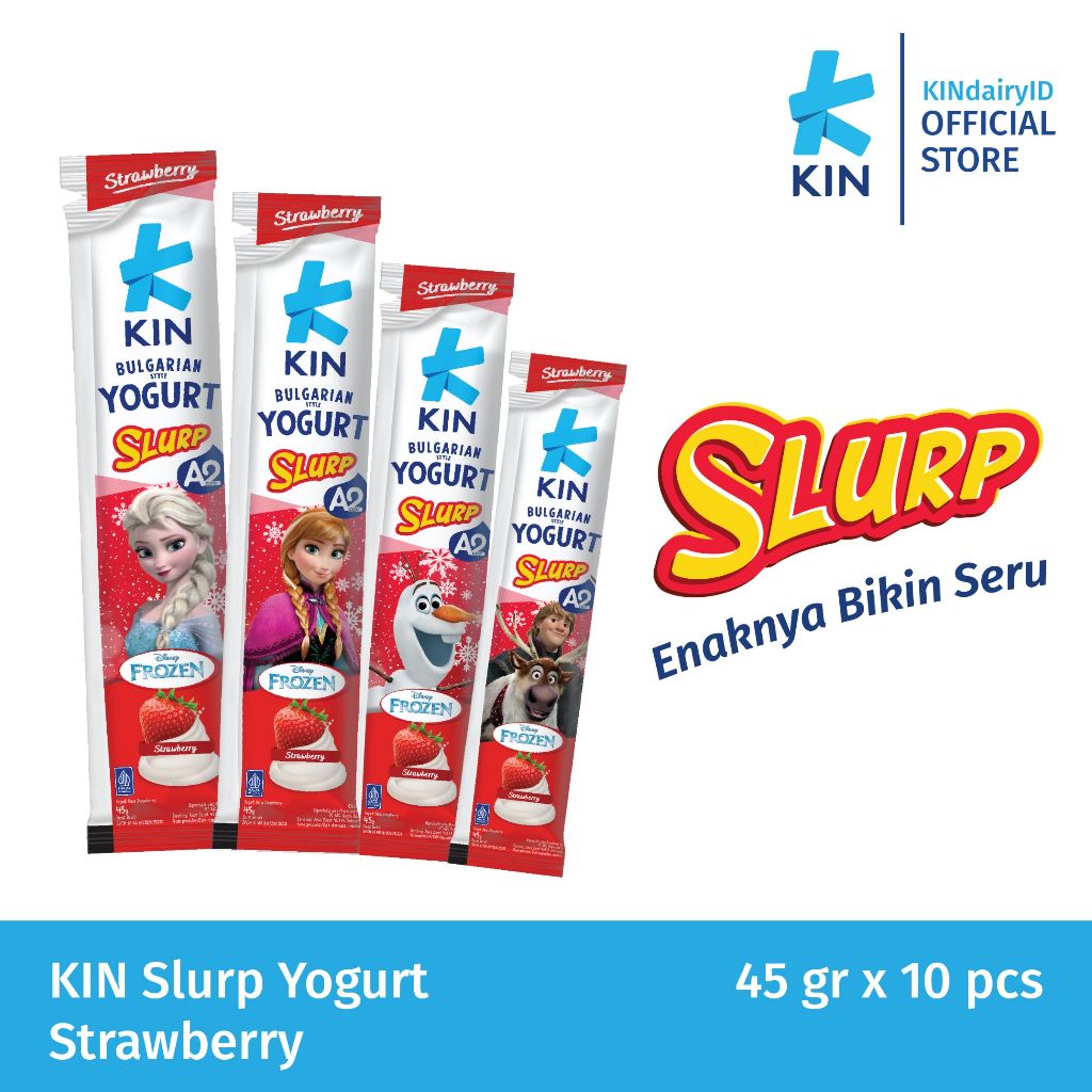 Jual KIN Yogurt Slurp Strawberry 45 g | Shopee Indonesia