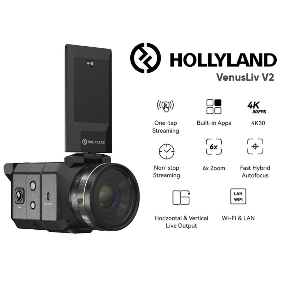 Jual Hollyland VenusLiv V2 All-In-One Streaming Camera Venus Liv Resmi ...
