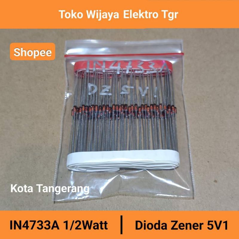 Jual Mesin Las Sparepart | IN4733A Dioda Zener 5V1 Ukuran 1/2Watt ...