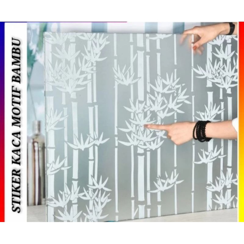 Jual sticker kaca / stiker kaca jendela / stiker kaca sanblas motif ...