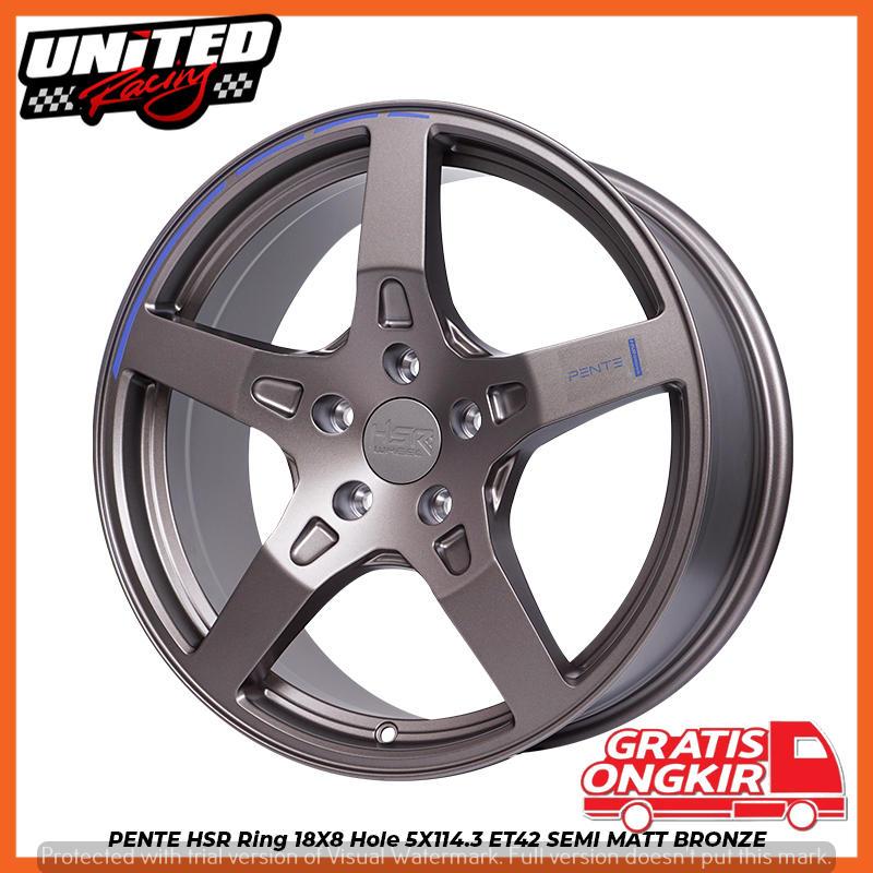 Jual VELG MOBIL RING 18 HSR PENTE PALANG 5 UNTUK HRV CRV VELLFIRE VOXY BIANTE R18 PELAK BRONZE ...