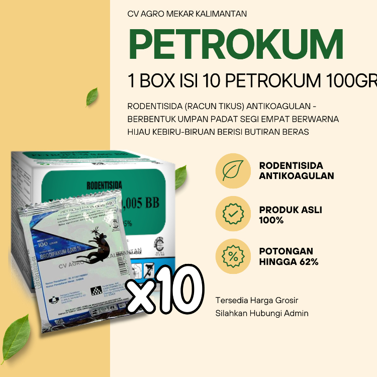 Jual PAKET Petrokum 100GR isi 10pcs Racun Tikus Paling Efektif Untuk ...