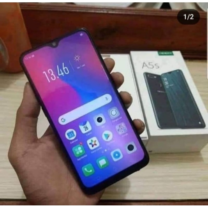 Jual HANDPHONE BEKAS OPPO A5S 3/32 ORI | Shopee Indonesia