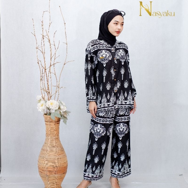 Jual Manisa one set by Nasyaku l one set terbaru l piyama kekinian l ...