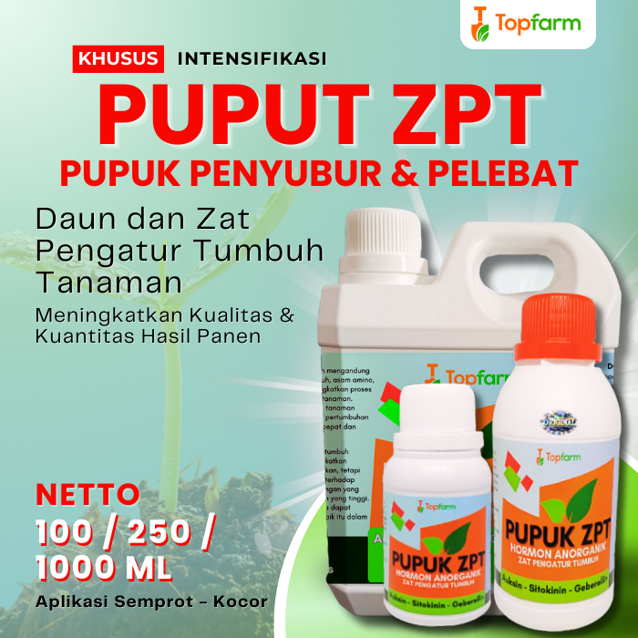 Jual Pupuk Zpt Pertumbuhan Akar, Daun, Bunga, Buah / Pupuk Zpt Hormon ...