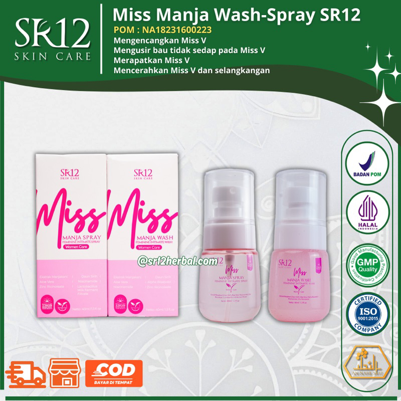 Jual PAKET MISS MANJA WASH SR12 / MANJA SPRAY SR12 / MANJAKANI SPRAY ...