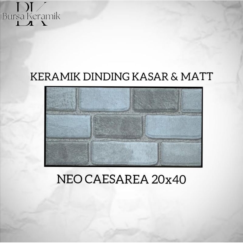 Jual Keramik Dinding Kasar & Matt Neo Caesarea 20x40 | Shopee Indonesia