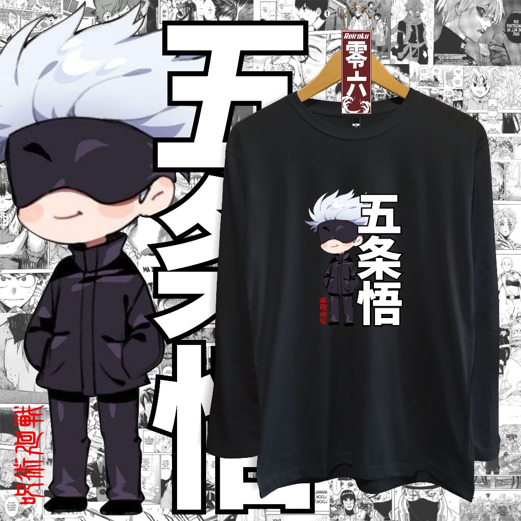 Jual Kaos Satoru Gojo Jujutsu kaisen Kaos Anime manga Kaos wibu otaku ...