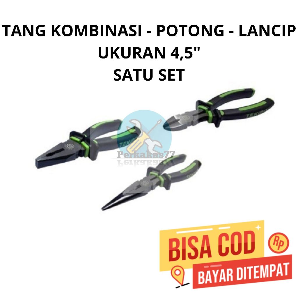 Jual TEKIRO TANG SET MINI 4,5" TANG SET MINI // TANG POTONG,KOMBINASI ...