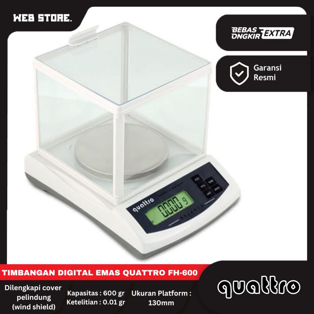 Jual Timbangan Digital Portable Scale Quattro Analitik Emas ...
