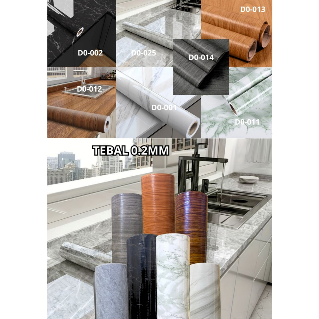 Jual PVC SHEET 1 ROLL ukuran 120Cm x 50M (Sudah ada Lem)/Deco Sheet ...