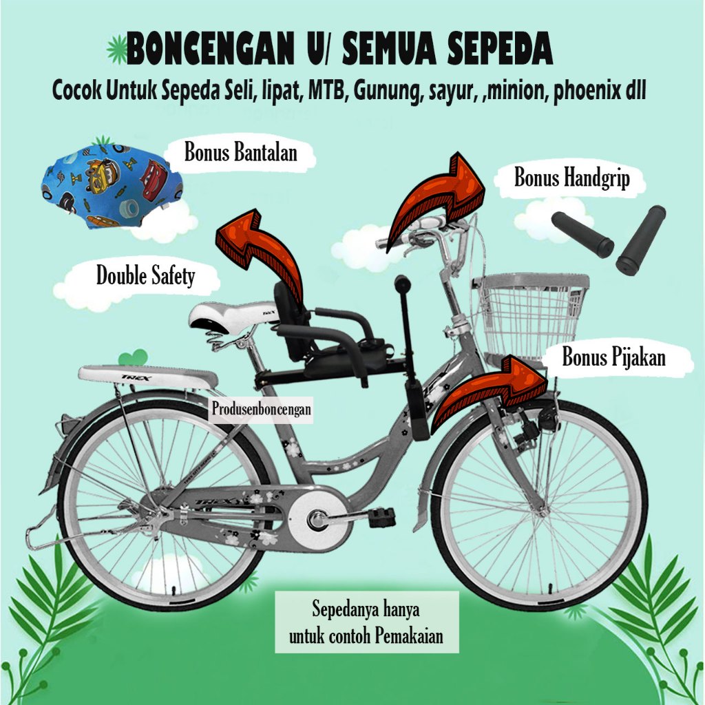 Jual JAMINAN TERMURAH|| KURSI BONCENG ANAK jok bonceng boncengan anak ...