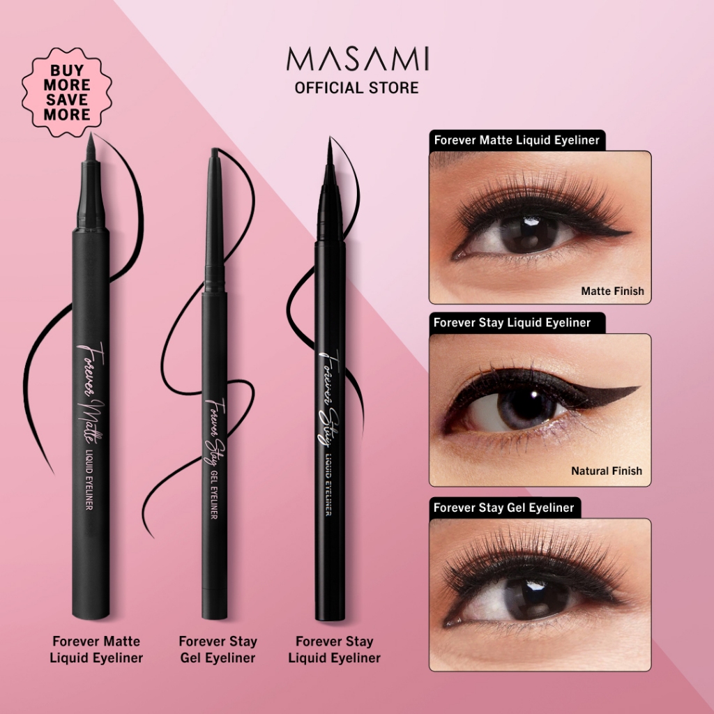 Jual Masami Cosmetics Forever Stay Liquid Eyeliner / Forever Matte ...