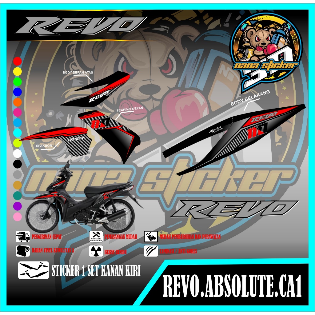 Jual Striping REVO ABSOLUTE - Stiker REVO ABSOLUTE List Variasi Motor ...