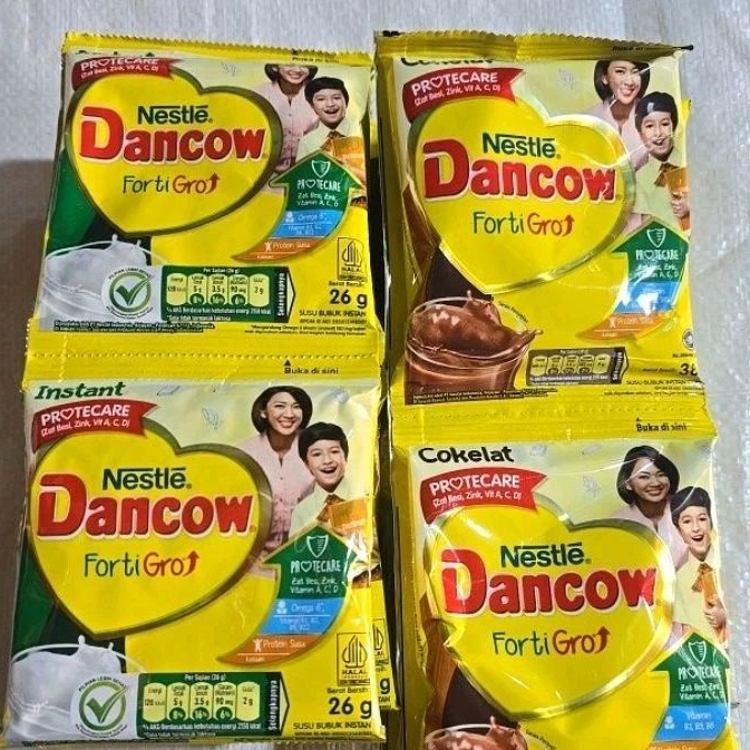 Jual Susu dancow rasa vanila dan coklat renteng isi 10 | Shopee Indonesia