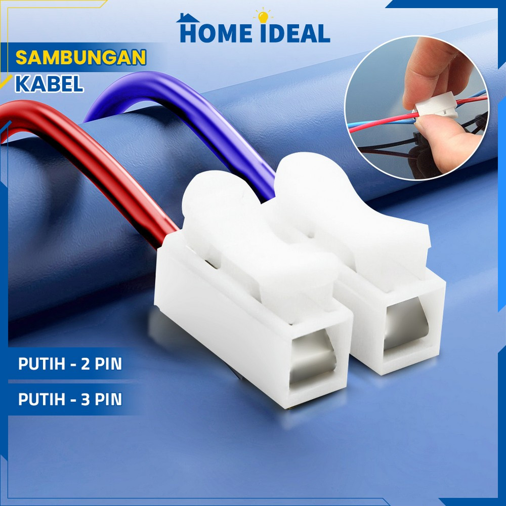 Jual Quick Connect Terminal Block Cable / 2 Wire Connector Spring ...