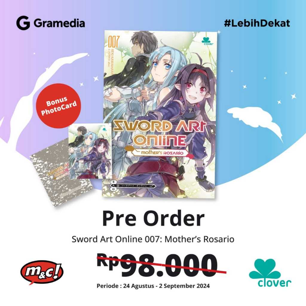 Jual Novel & Komik Sword Art Online: 001, 002, 003, 004, 005, & 007 | Shopee Indonesia