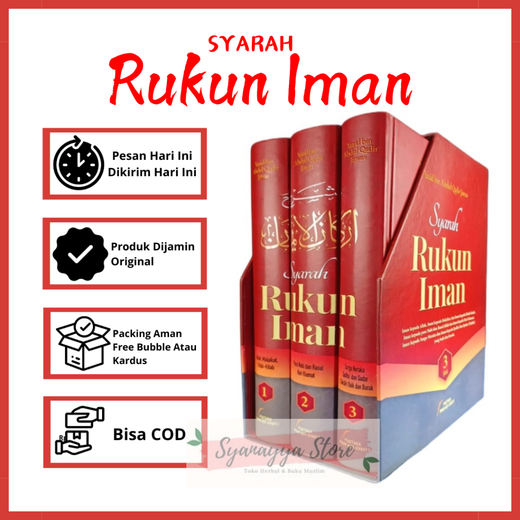 Jual Buku Syarah Rukun Iman Ustadz Yazid Bin Abdul Qadir Jawas Pustaka Imam Syafi'i | Shopee ...